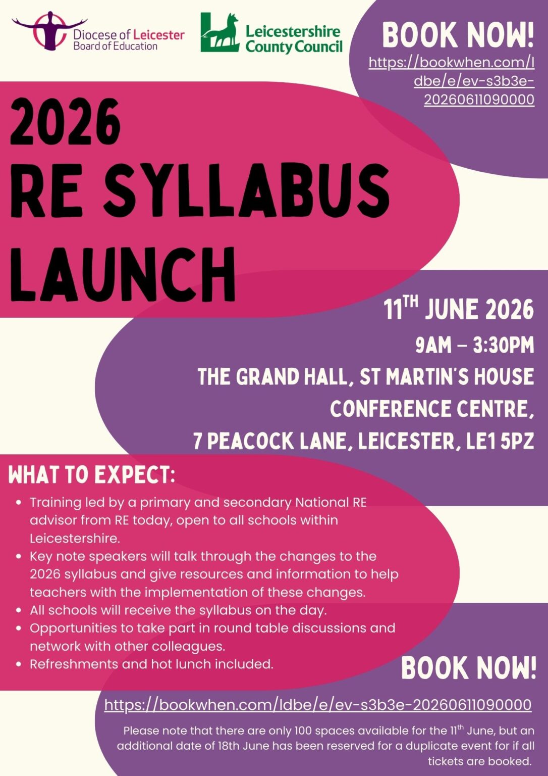 Event Announcement: RE Syllabus Launch 2026 – Leicester Diocesan Board ...